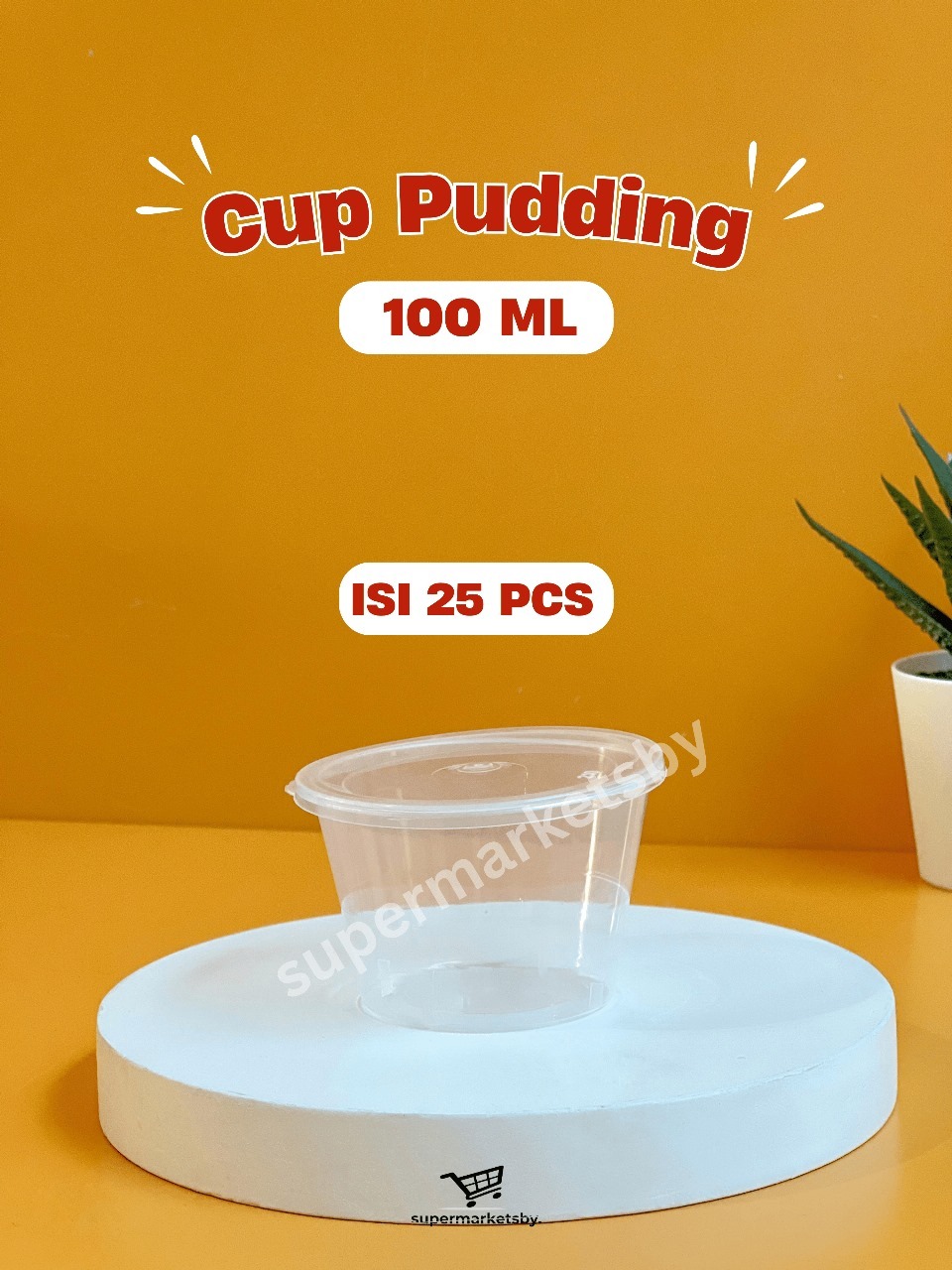 Jual Gelas Pudding / Cup Pudding PP 100 ml Transparan @25 pcs | Shopee ...