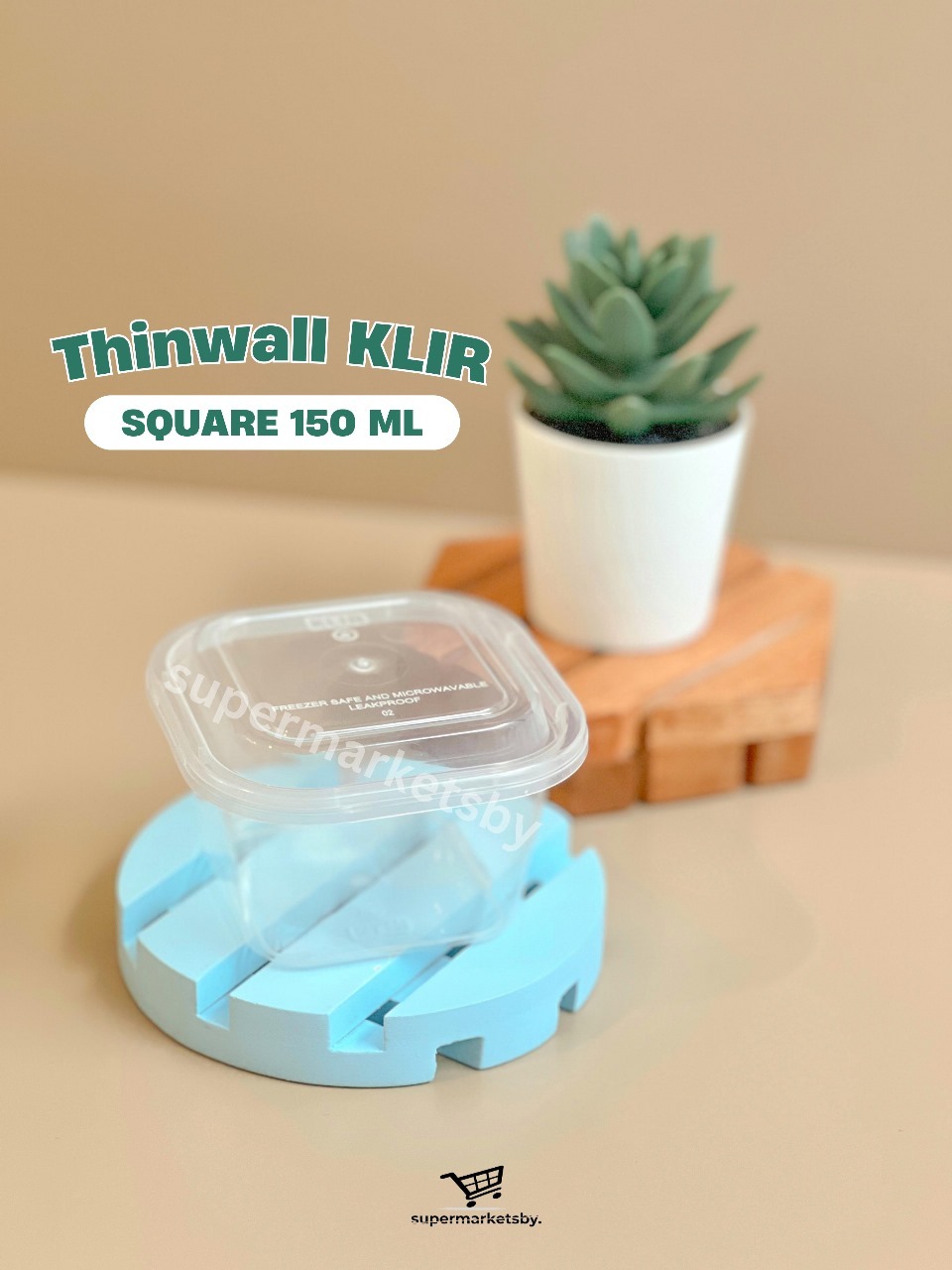 Jual Thinwall Square 150 ml / Thinwall Kotak 150 ml KLIR | Shopee Indonesia
