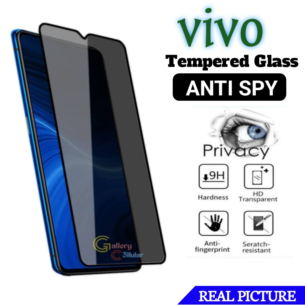 Jual Tempered glass anti spy vivo Y36 4G Y36 5G Y30 Y30 5G Y30i Y27 4G Y27 5G Y01 Y02 Y02s 2022 ...