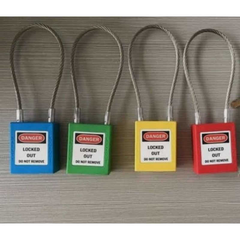 Jual Safety Padlock Loto Wire Gembok Cable Gembok Wire Loto | Shopee ...