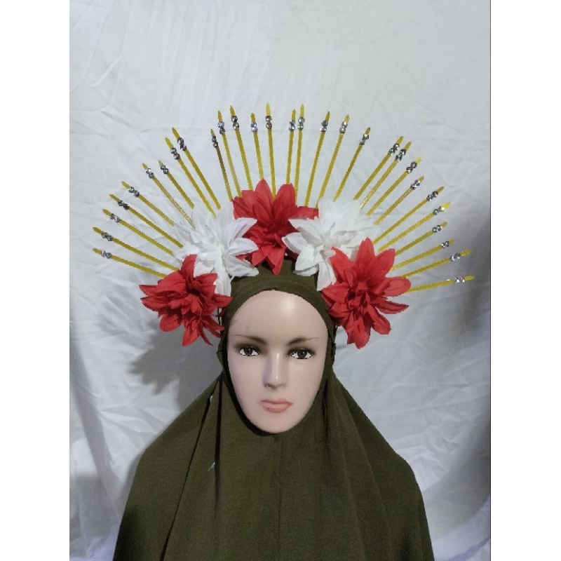 Jual bandana merah putih/bando bulu/aksesoris karnaval edisi ...