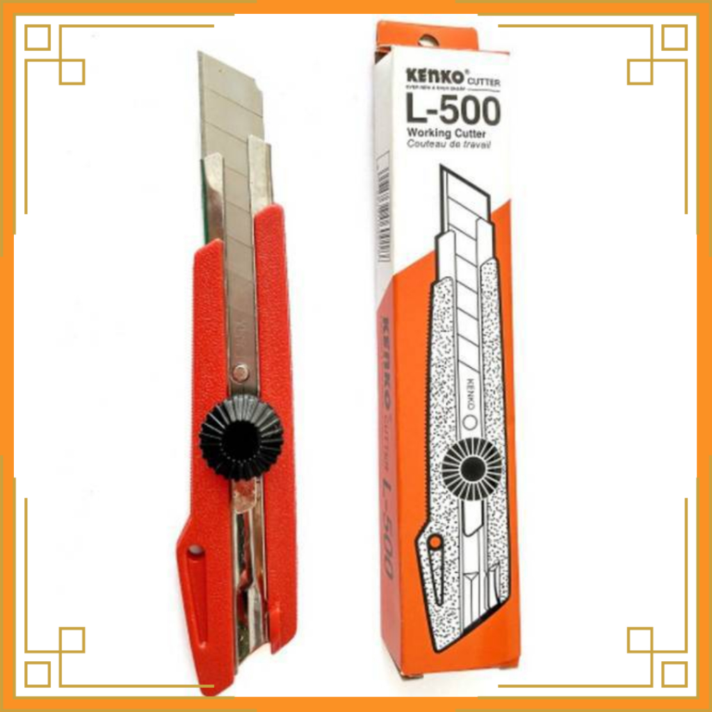 Jual KENKO Pisau Cutter besar dengan mata yang tajam L-500 | Shopee ...