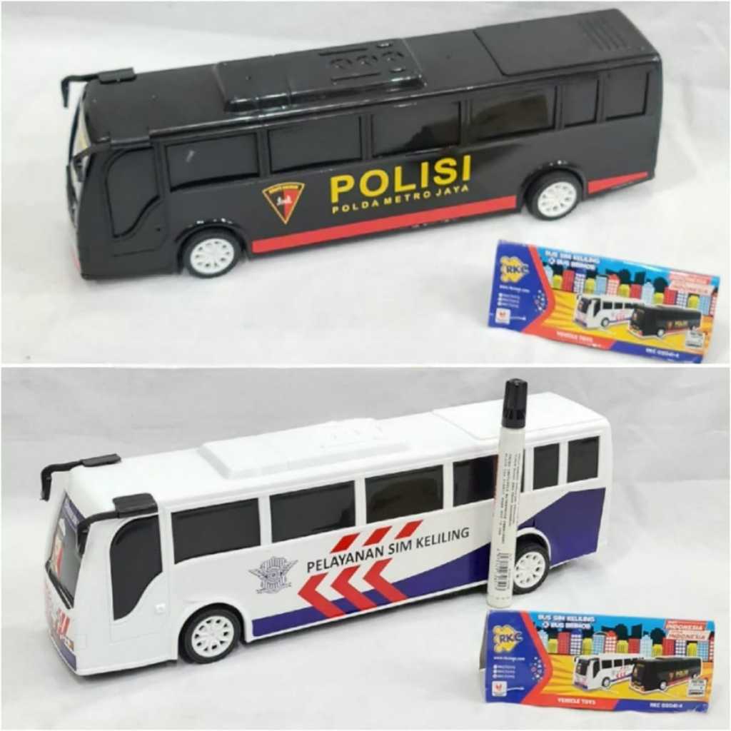 Jual Mainan Bus Way Plastik Transjakarta Like Busway Bus Polisi RKC ...