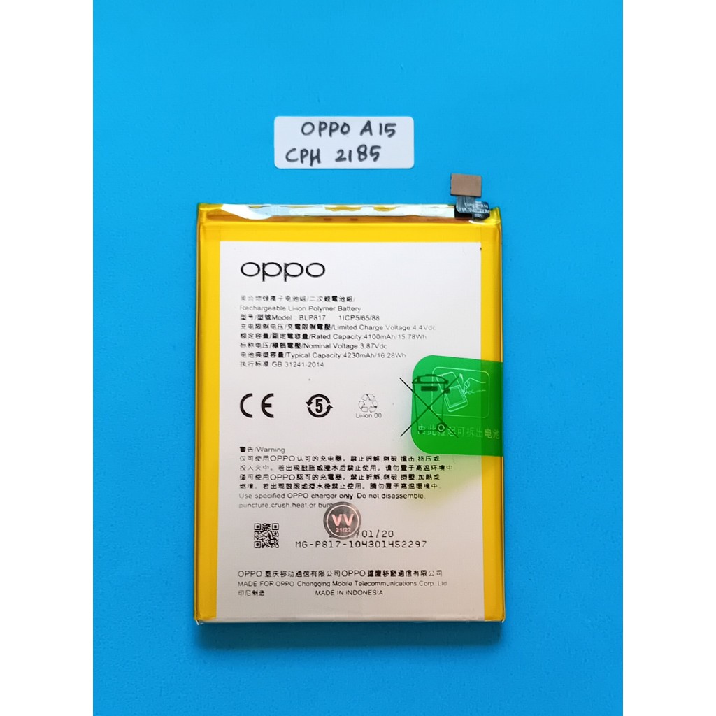 Jual BATERAI OPPO A15 CPH2185 ORIGINAL | Shopee Indonesia