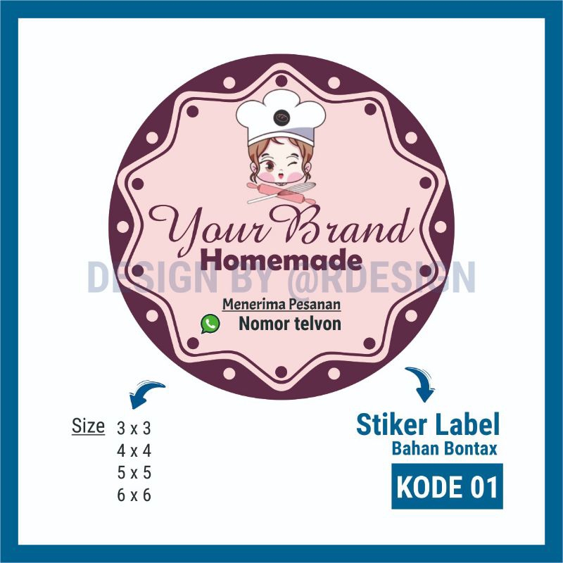 Jual stiker lebel produk tanpa cutting | Shopee Indonesia