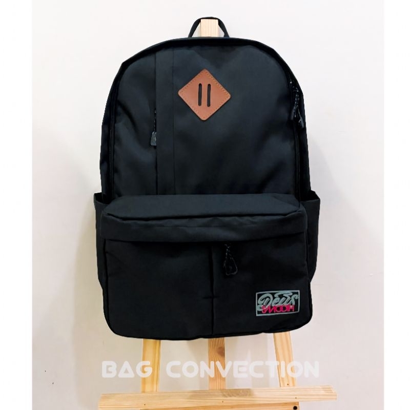 Jual Smooth - Best Seller Tas Ransel Hitam Polos Pria-Wanita dan Anak ...