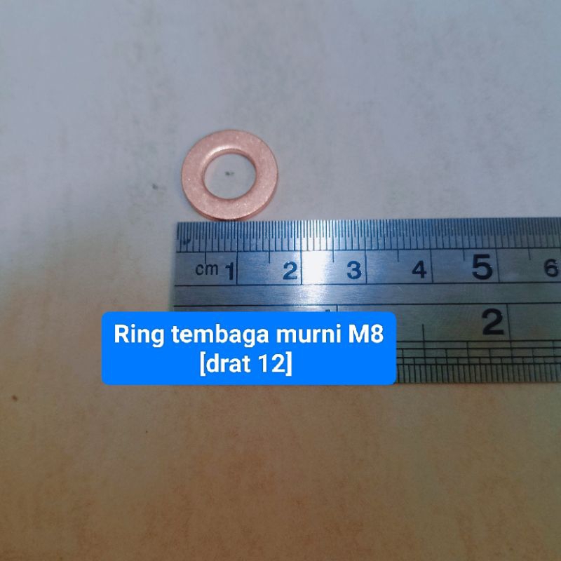 Jual RING TEMBAGA M8 (drat12) ring tutup oli gardan vario beat scoopy ...