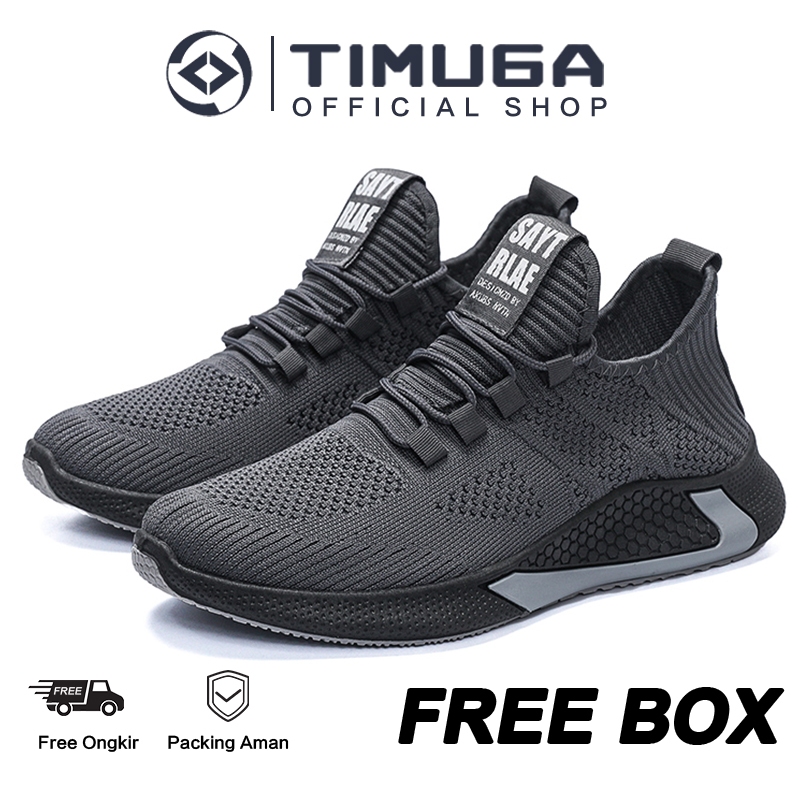 Jual TIMUGA Sepatu Sneakers Olahraga Pria Casual Sport Running Shoes ...