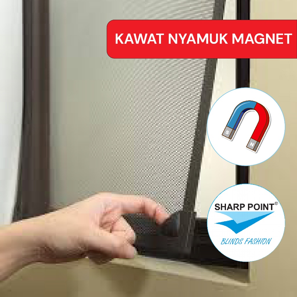 Jual Kawat Nyamuk Magnet Kasa Jendela Ram | Magnetic Insect Screen Anti ...