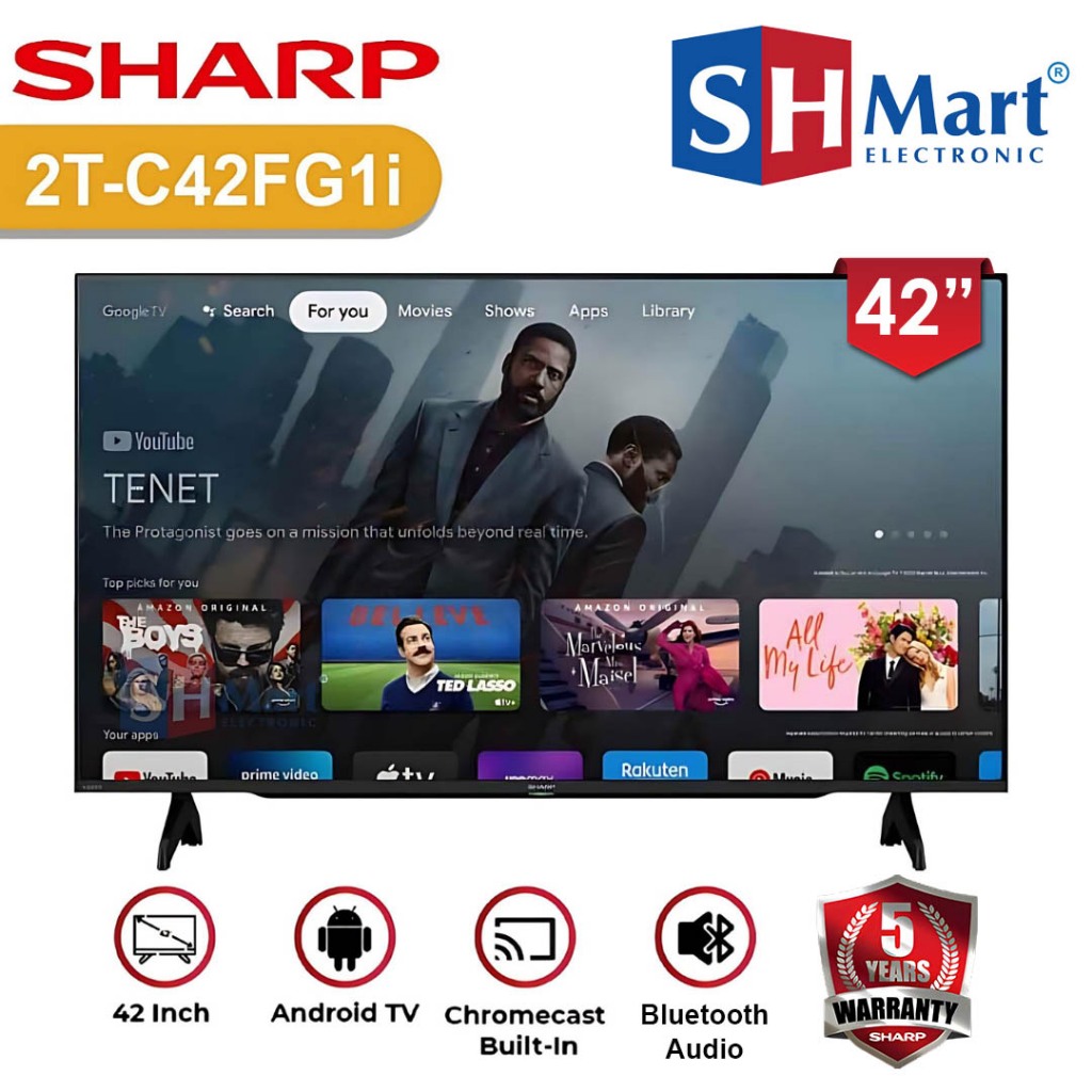 Jual TV SHARP 42 INCH 2T-C42FG1I / 2TC42FG1I FULL HD ANDROID TV WITH ...