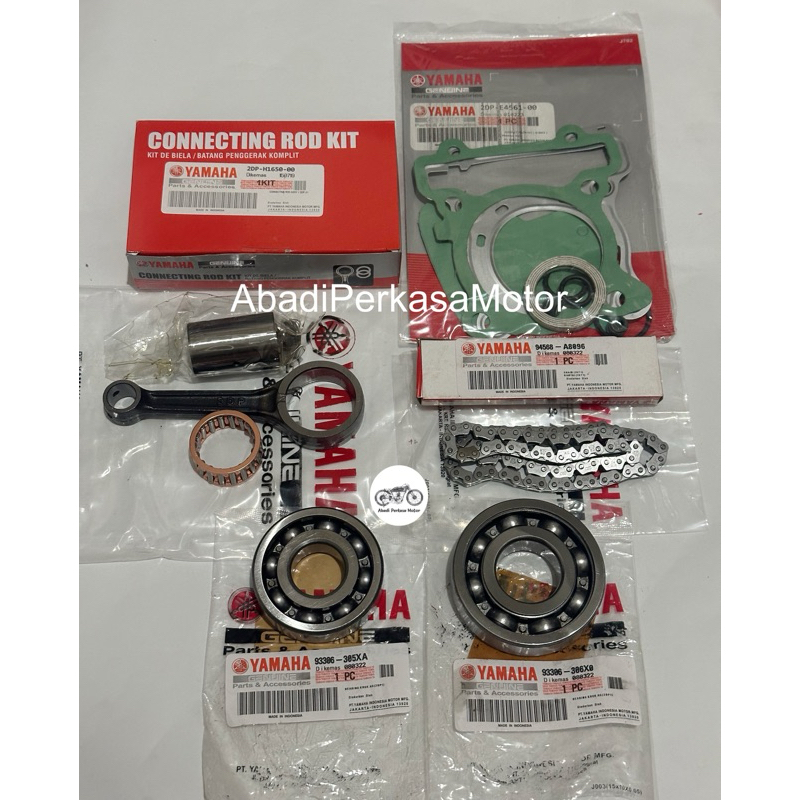 Jual Paket Komplit Lengkap Stang Seher + Bearing Kruk As 6305 6306 Kiri Kanan + Top Set + Rantai ...