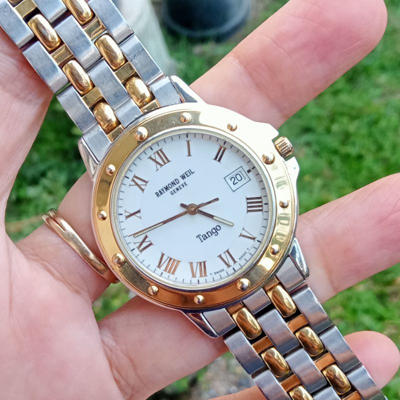 Jual Raymond Weil Geneve Tango 5560 Two Tone | Shopee Indonesia