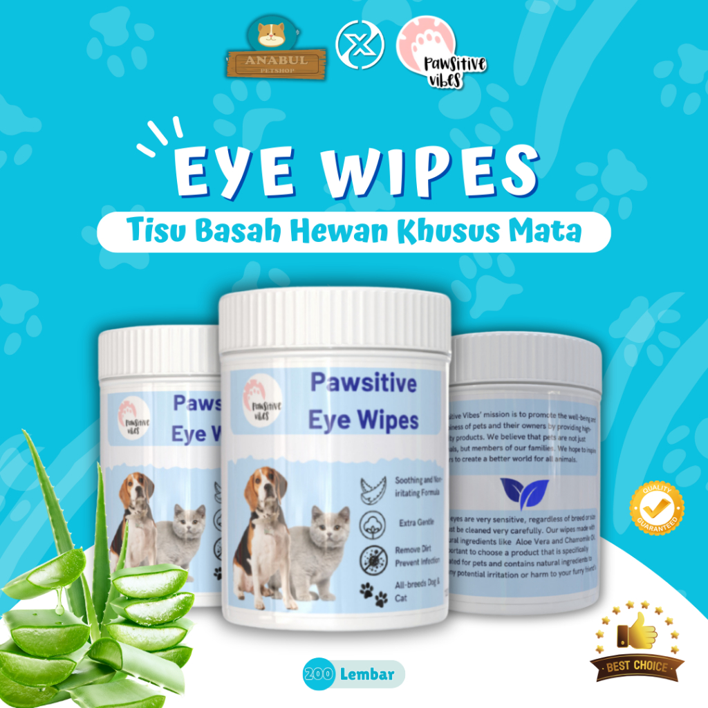 Jual Tisu Basah Pembersih Tear Stain / Noda Air Mata Anjing Kucing TEAR ...