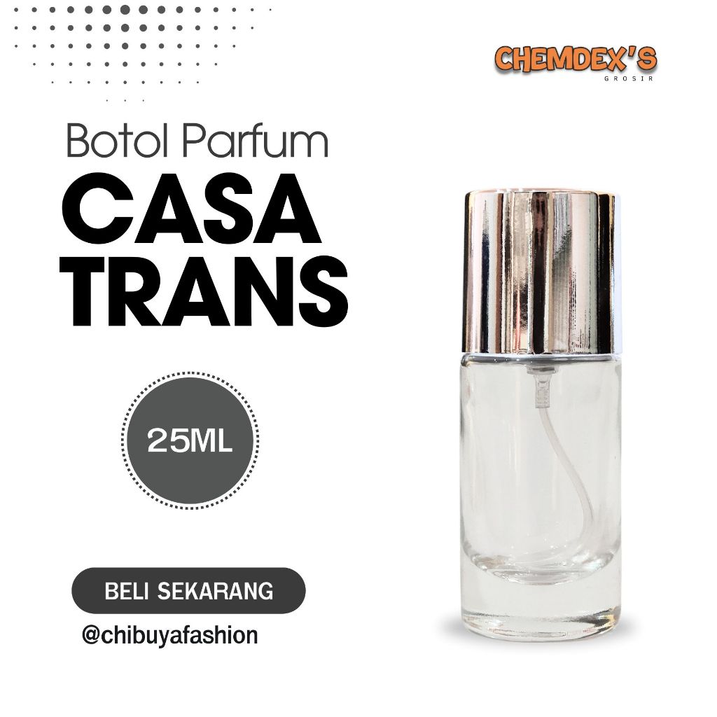 Jual BOTOL PARFUM || CASA SILVER || 25ML DRAT || BOTOL PARFUM | Shopee ...