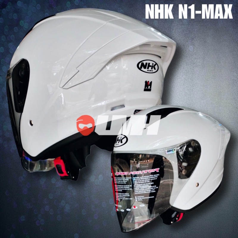 Jual HELM NHK HALF FACE N1 MAX SOLID | Shopee Indonesia