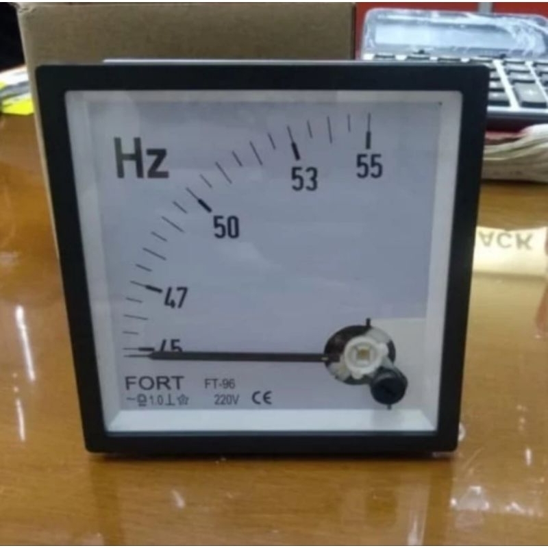 Jual Frekuensi / Hz meter / Hertz Meter 45-55 HZ Tipe Jarum Body 96x96 ...