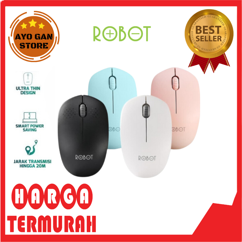 Jual ROBOT Mouse Wireless 2.4G Optical M210 | Shopee Indonesia