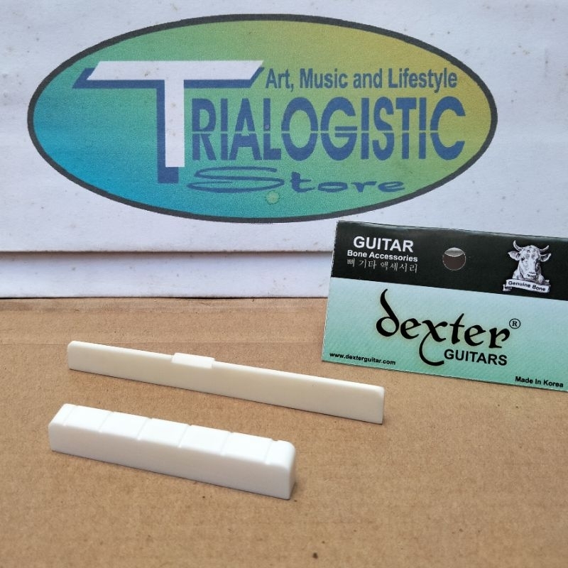 Jual Nut dan Bridge Saddle Gitar Classic Nilon Bahan Tulang Sapi Asli ...