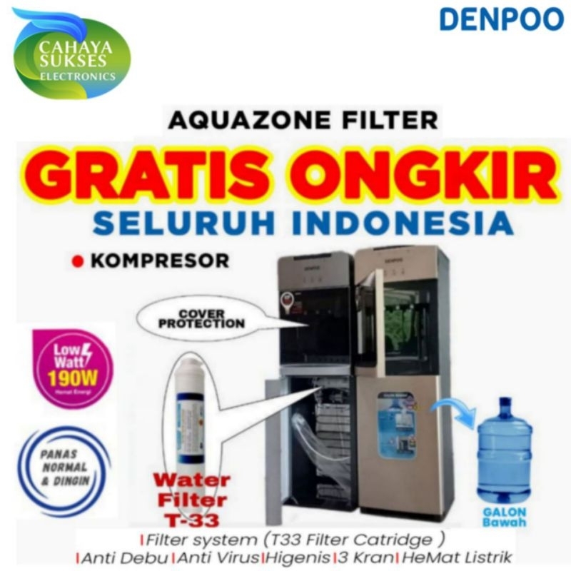Jual DENPOO DISPENSER GALON BAWAH AQUAZONE FILTER ( KOMPRESOR ...