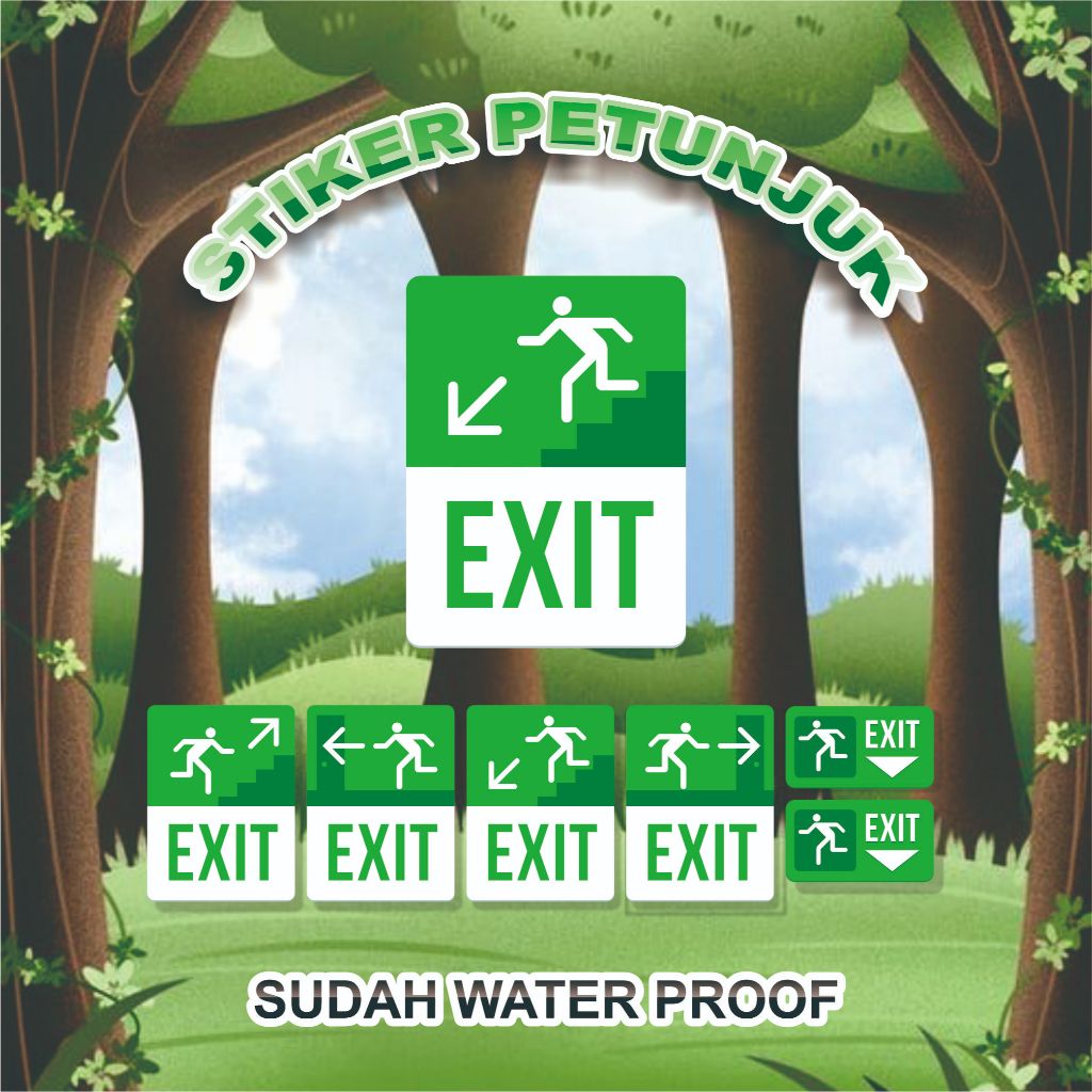 Jual STIKER PETUNJUK | STIKER EXIT| STIKER EMERGENCY | STIKER WATER ...