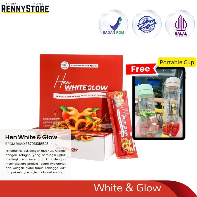 Jual HEN COLLAGEN White Glow Minuman Kolagen Serbuk Whitening DNA SALMON by Dr.Richard Lee ...