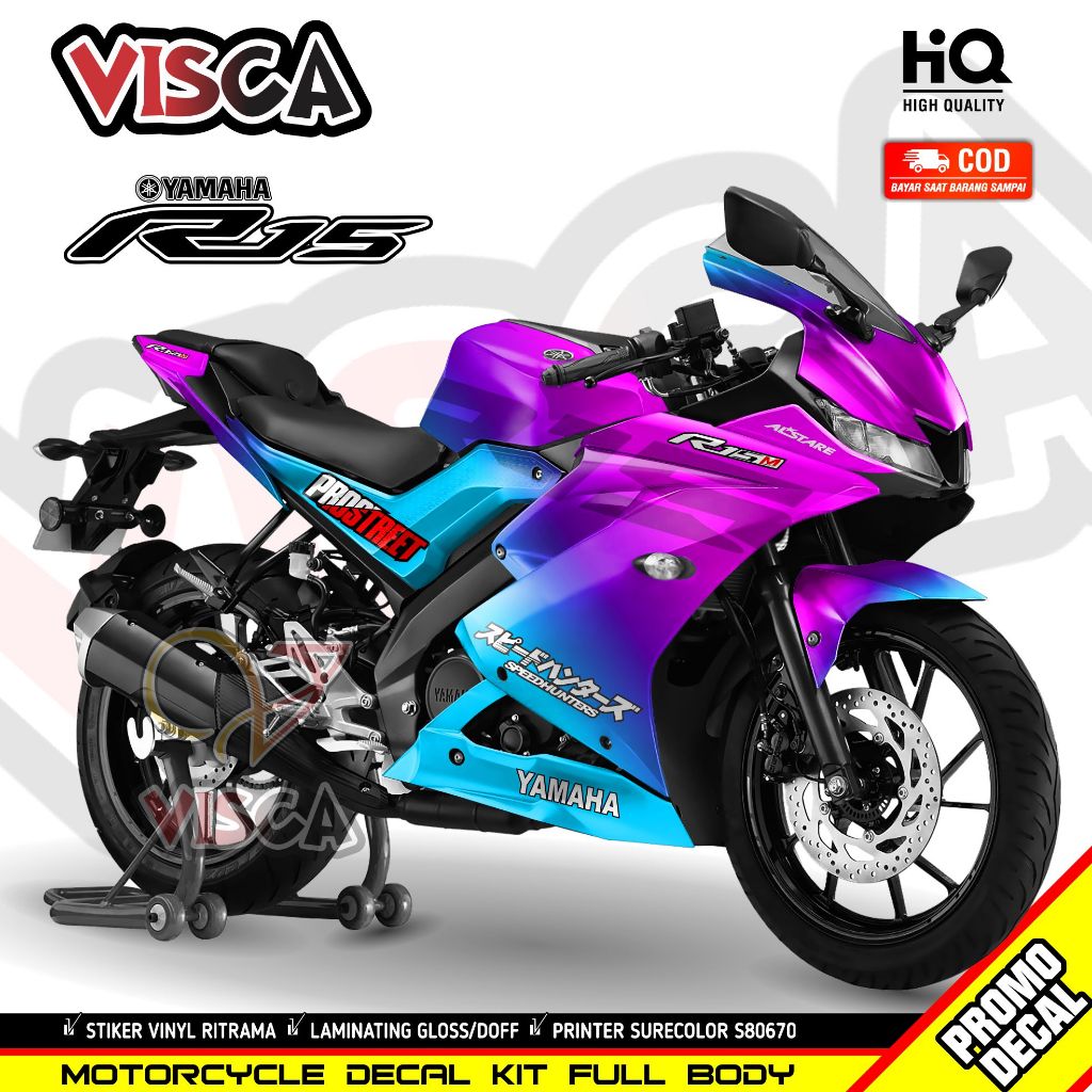 Jual Decal R15 V3 Full Body / Striping R15 V3 Fullbody / Stiker Dekal ...