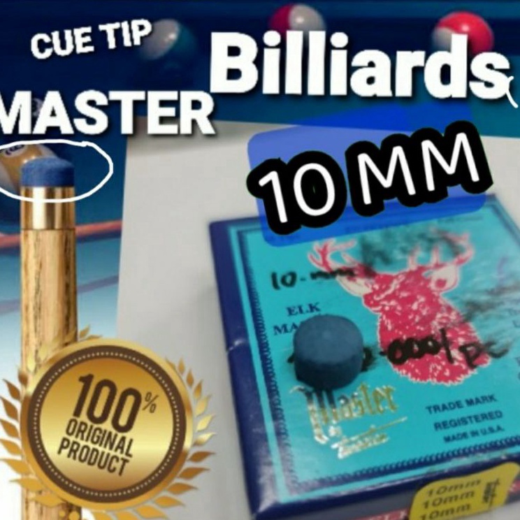 Jual Harga Terbaik CUE TIP UJUNG STICK BILLIAR 1MM MASTER ORIGINAL ...