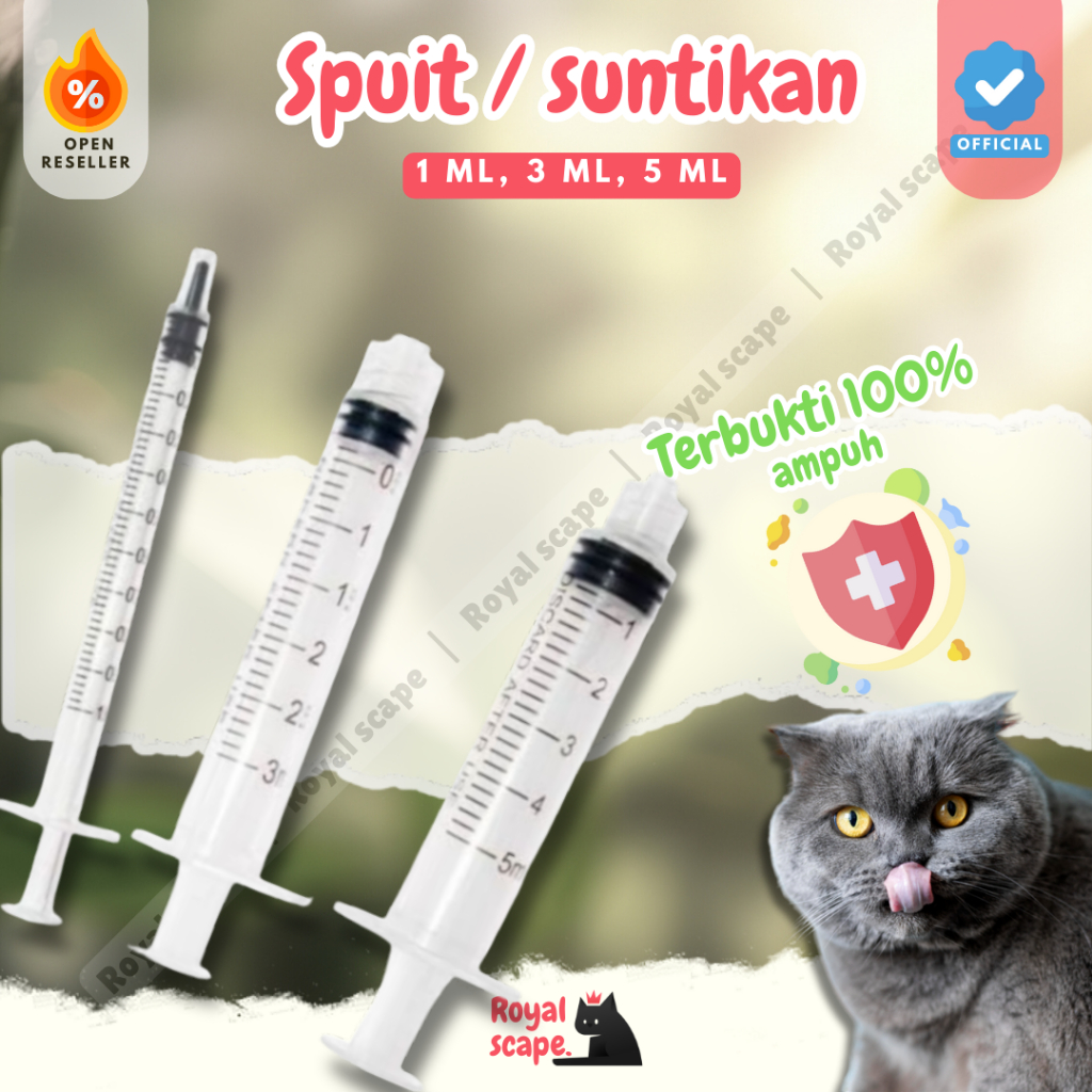 Jual Spuit / SPET Kucing Suntikan 1ml / 3ml / 5ml | Shopee Indonesia