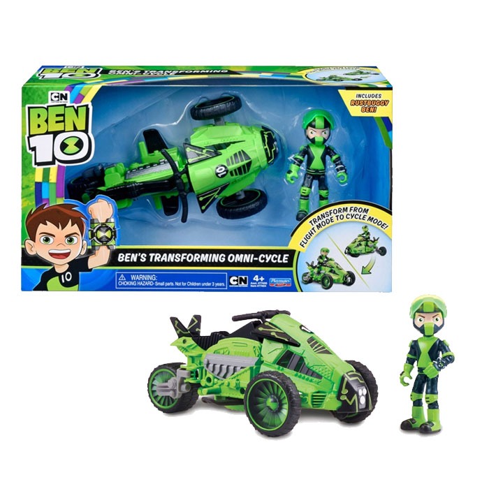 Jual Ben 10 Ben's Transforming Omni-Cycle Figure | Shopee Indonesia