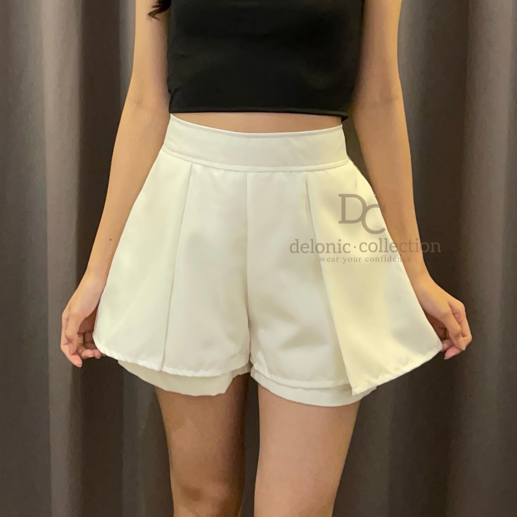 Jual Litha Shortpants Skort Two Layer Highwaist Sakura - Bawahan Celana ...