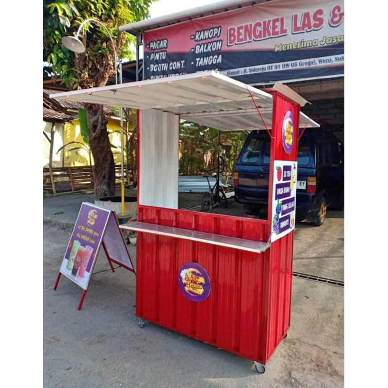 Jual Gerobak booth semi container es teh jumbo | Shopee Indonesia