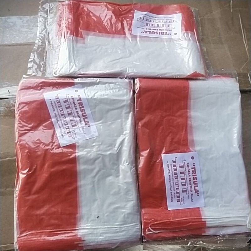 Jual (1 bungkus)bendera merah putih tali kurang lebih 40 lembar ...
