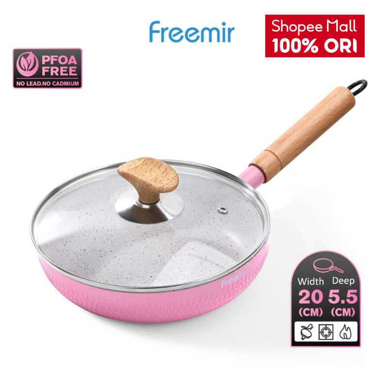 Jual [OFFICIAL MALL] freemir Sakura Series Wajan Penggorengan 20 CM ...