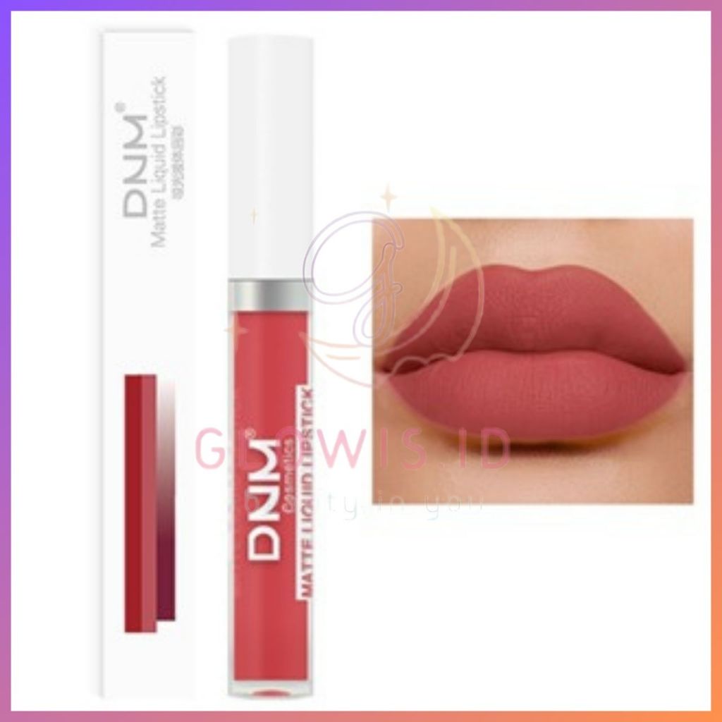 Jual DNM Lip Gloss Matte Liquid LIpstick 19 Warna Anti Air Tahan Lama ...
