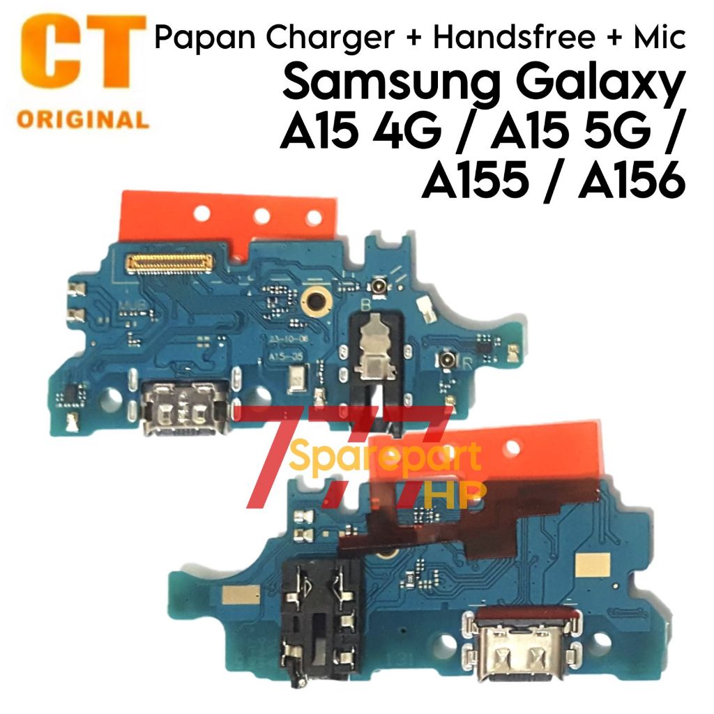 Jual Papan Konektor PCB Charger Mic + Handsfree Samsung Galaxy A15 4G / A15 5G / A155 / A156 ...