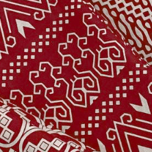 Jual KAIN BATIK MERAH PUTIH MURAH KATUN HALUS UKURAN PANJANG MOTIF ...