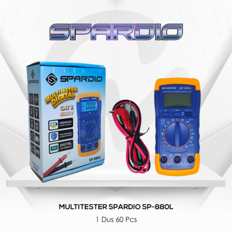 Jual Avo Digital Sp 880L Spardio/multitester/Avo meter | Shopee Indonesia