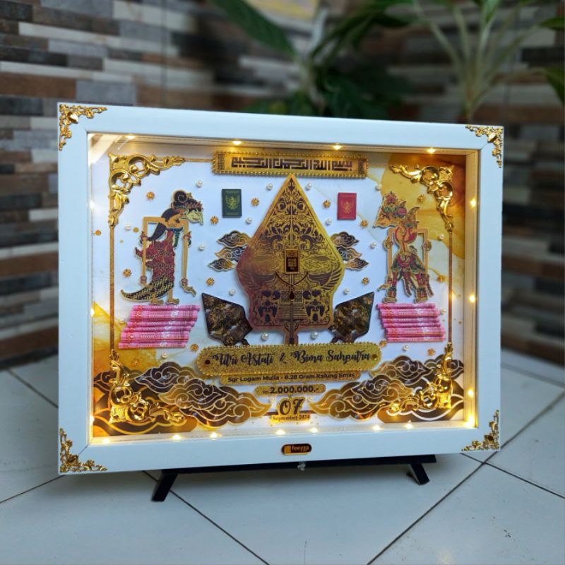 Jual Simbolis MAHAR PERNIKAHAN CUSTOM / gunungan Wayang / logo TNI ...