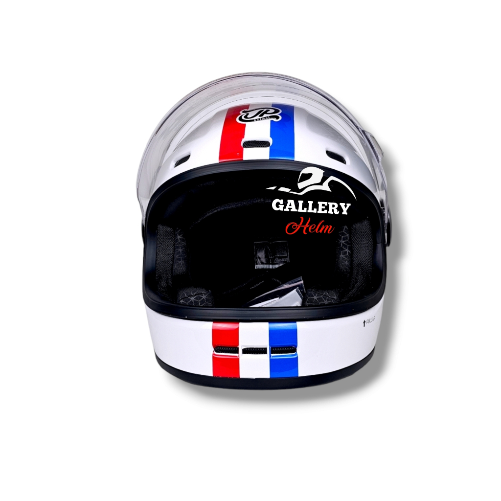 Jual JP ROKR RK02 BROKEN WHITE | HELM FULL FACE CAKIL PREMIUM | Shopee ...