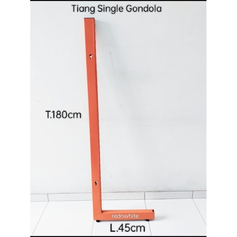 Jual Tiang Single Rak Gondola Supermarket T.180xL.45cm | Shopee Indonesia