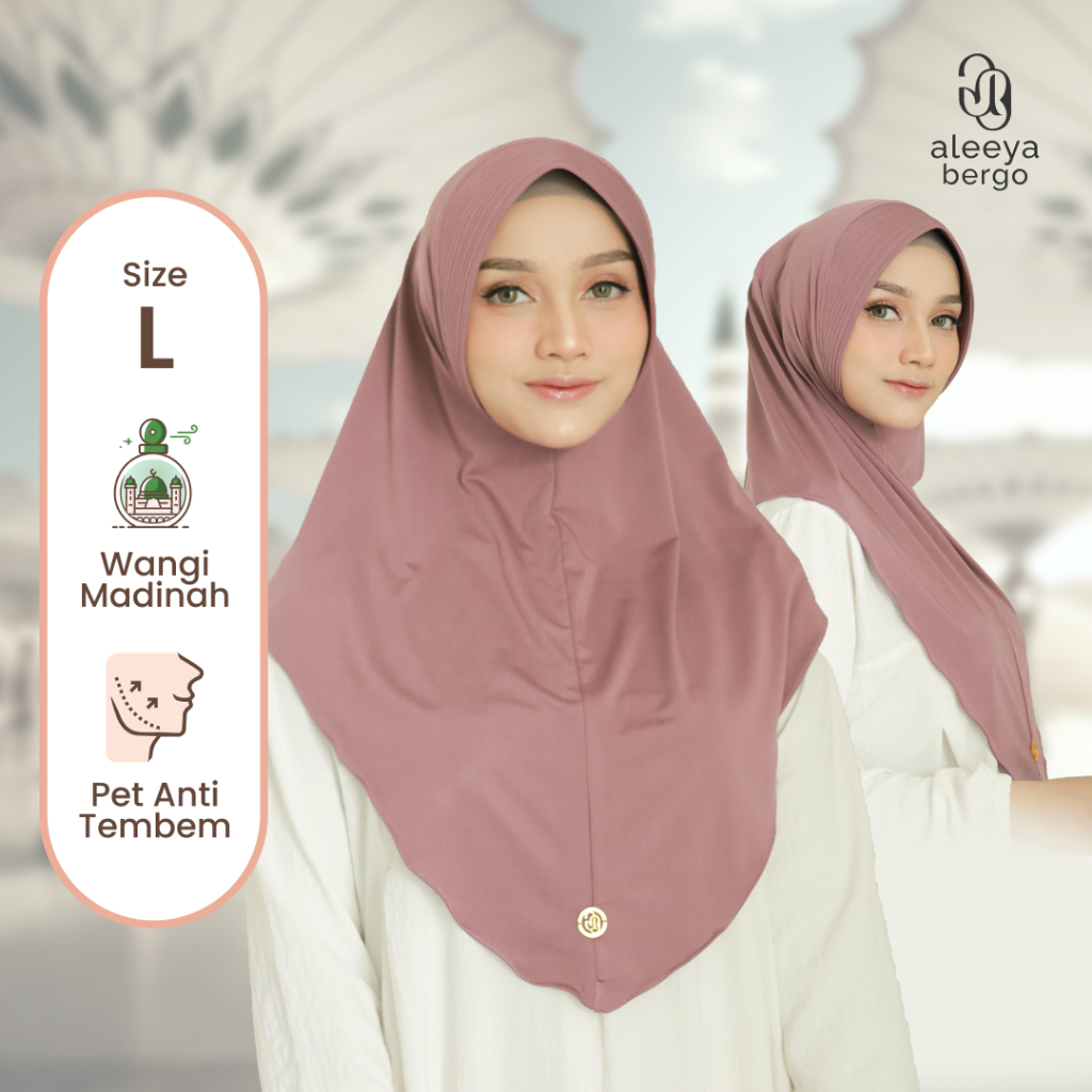 Jual Aleeya Bergo - Kerudung Bergo Size L - Jilbab Bergo / Jilbab Instan / Hijab Bergo / Hijab ...