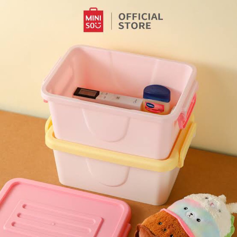 Jual MINISO Container organizer box / Miniso konteiner macaron color ...