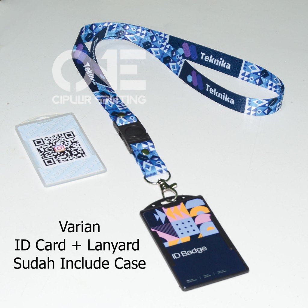 Jual ID card / Lanyard / Custom / 2 Sisi / Tanpa PO - ID CARD+LANYARD ...