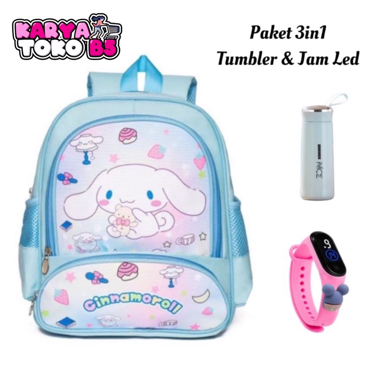 Jual TAS RANSEL ANAK SEKOLAH PAUD TK SD PEREMPUAN 5-8 TAHUN CINNAMOROLL KUROMI LUCU TERBARU 2024 ...