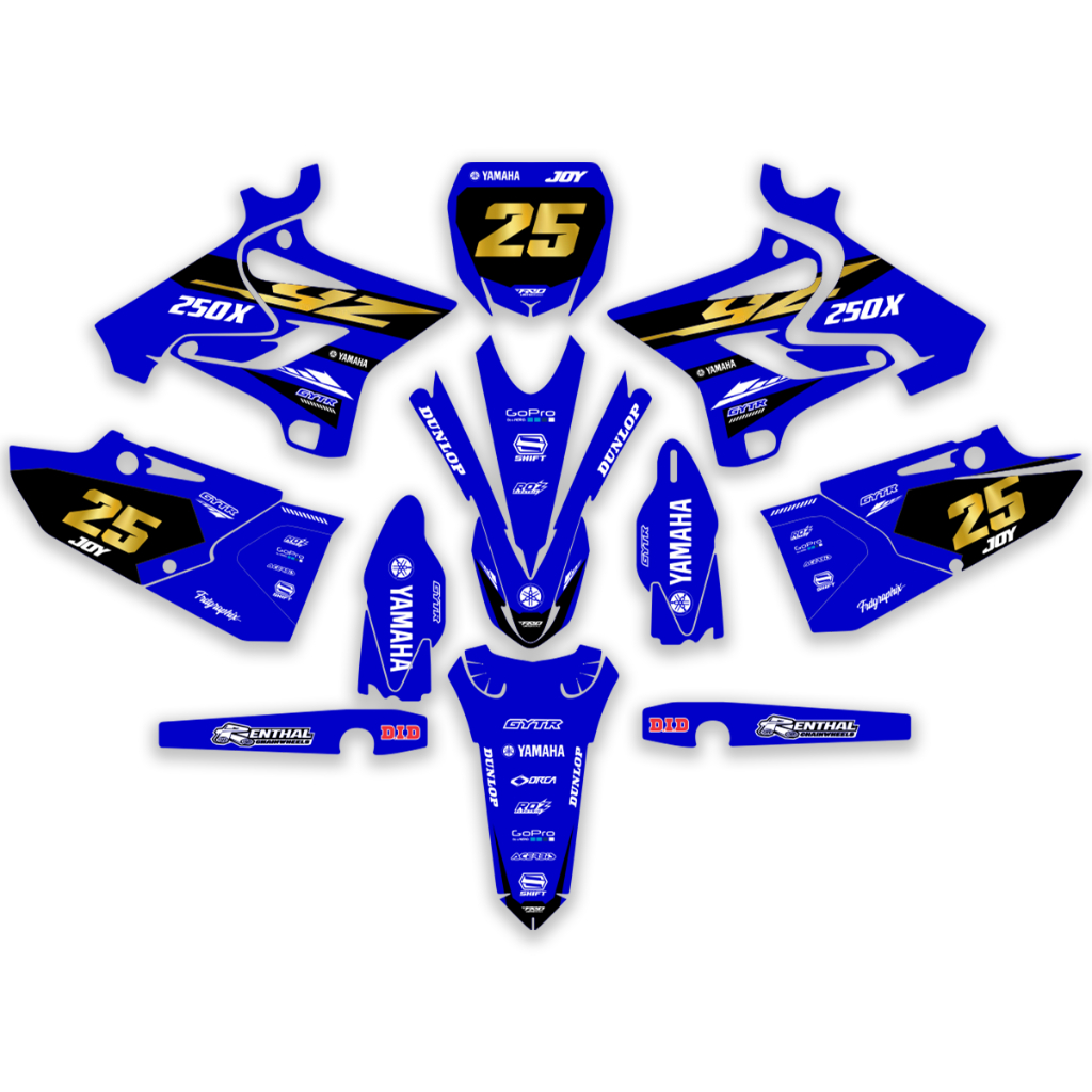Jual Decal Yamaha YZ 85 125 250X Fullbody Warna Biru | Shopee Indonesia