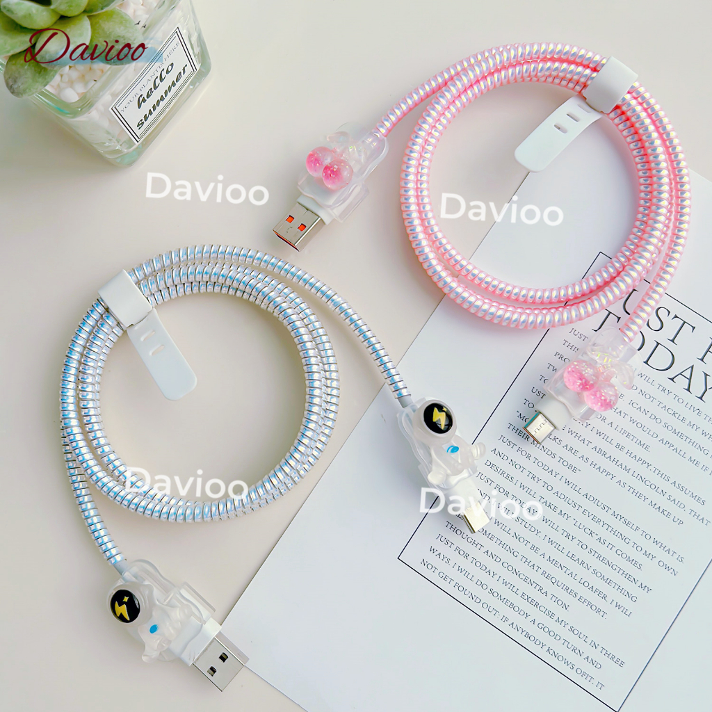 Jual 1 Set 4 item Pelindung Kabel Charger Micro USB+Type-C dan Type-C ...