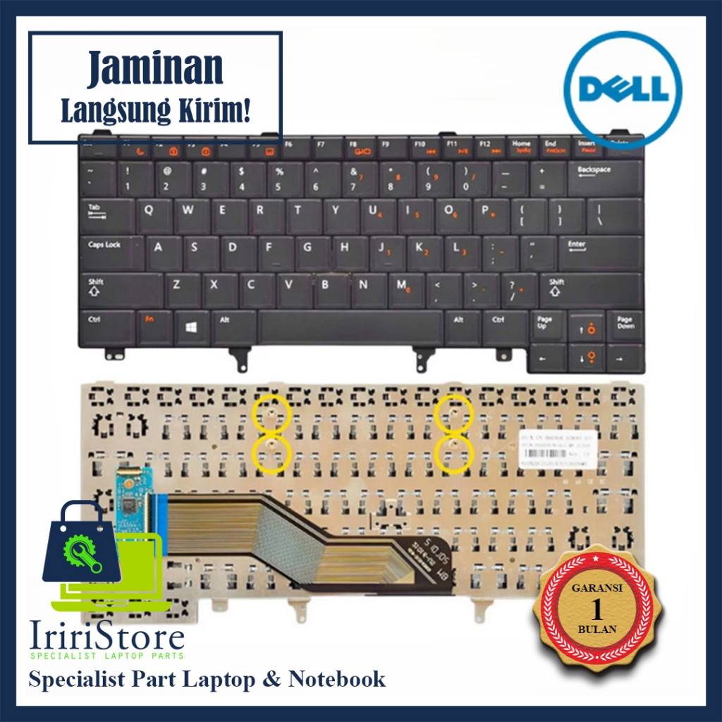 Jual Keyboard Laptop Dell Latitude E5420 E6220 E6320 E6420 Original ...