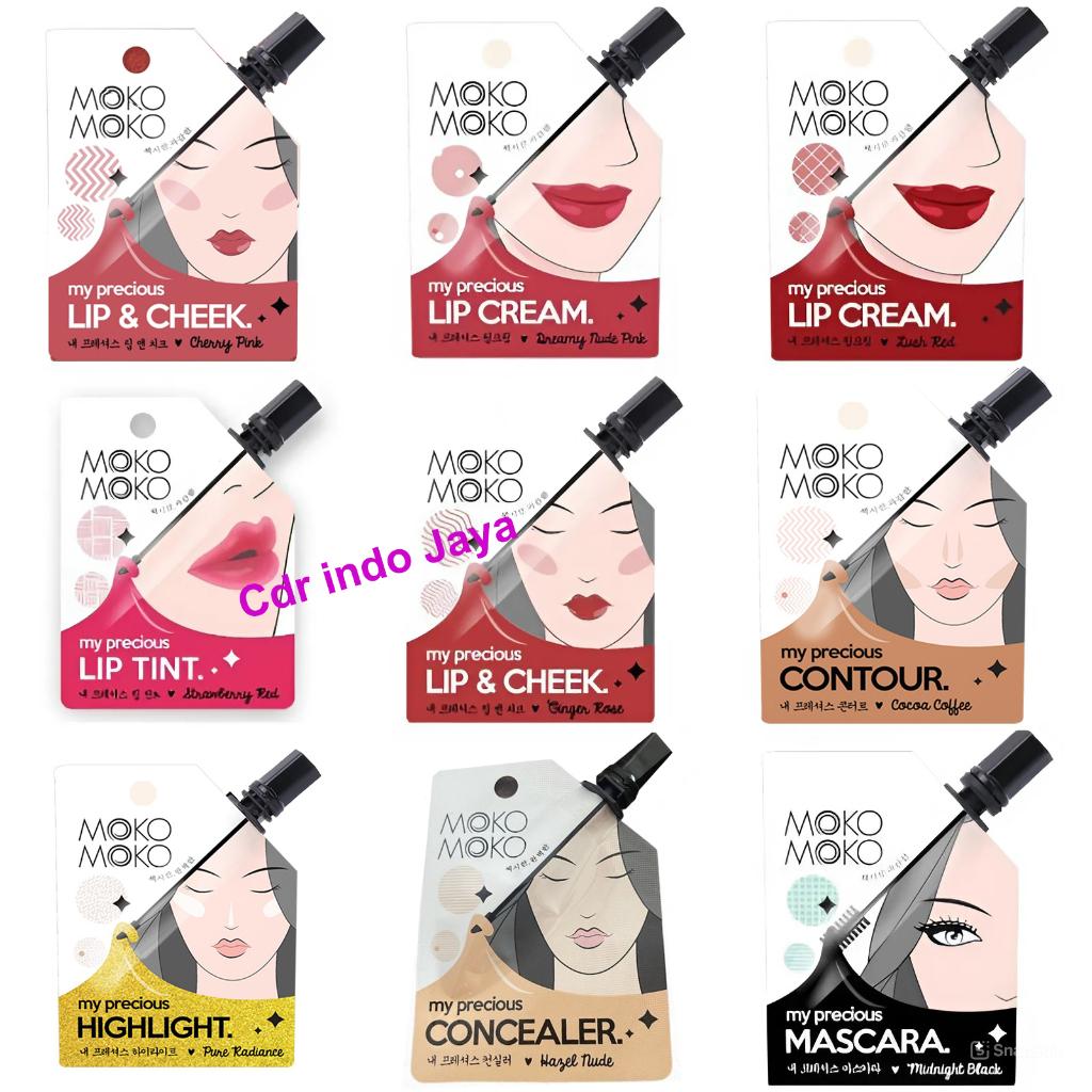 Jual MOKO MOKO My Precious Lip Cream Tint Cheek Concealer Mascara ...