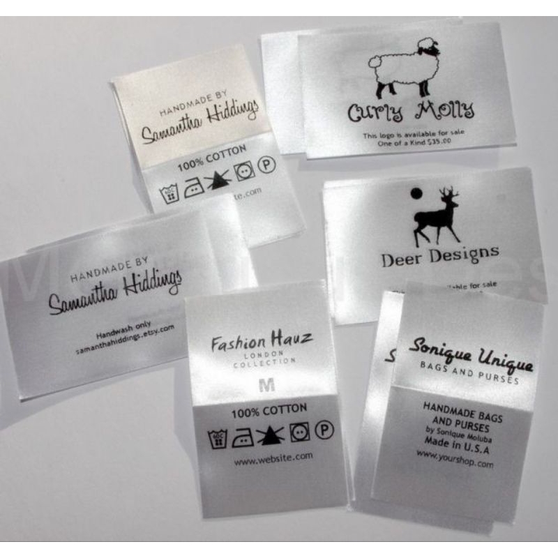 Jual Label baju/Label tas/(PAKET isi 250,pita ukuran 3cm)/Label kaos ...