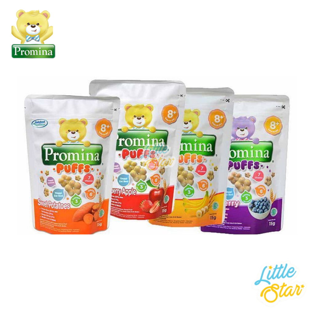 Jual Promina Baby Puff 15 Gr Snack Cemilan Makanan Bayi Mpasi Crunchy ...